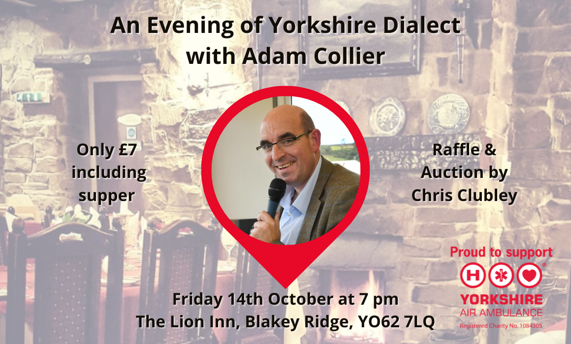 An Evening of Yorkshire Dialect with Adam Collier - Yorkshire Air Ambulance