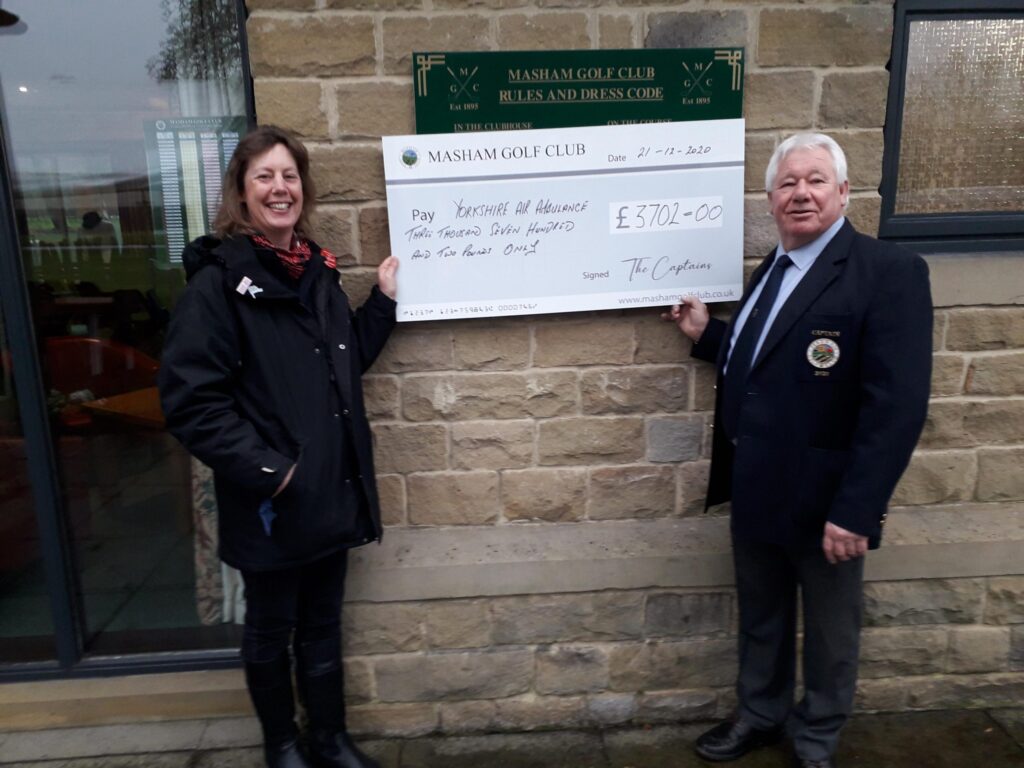 YAA Charity of the Year for Masham Golf Club - Yorkshire Air Ambulance
