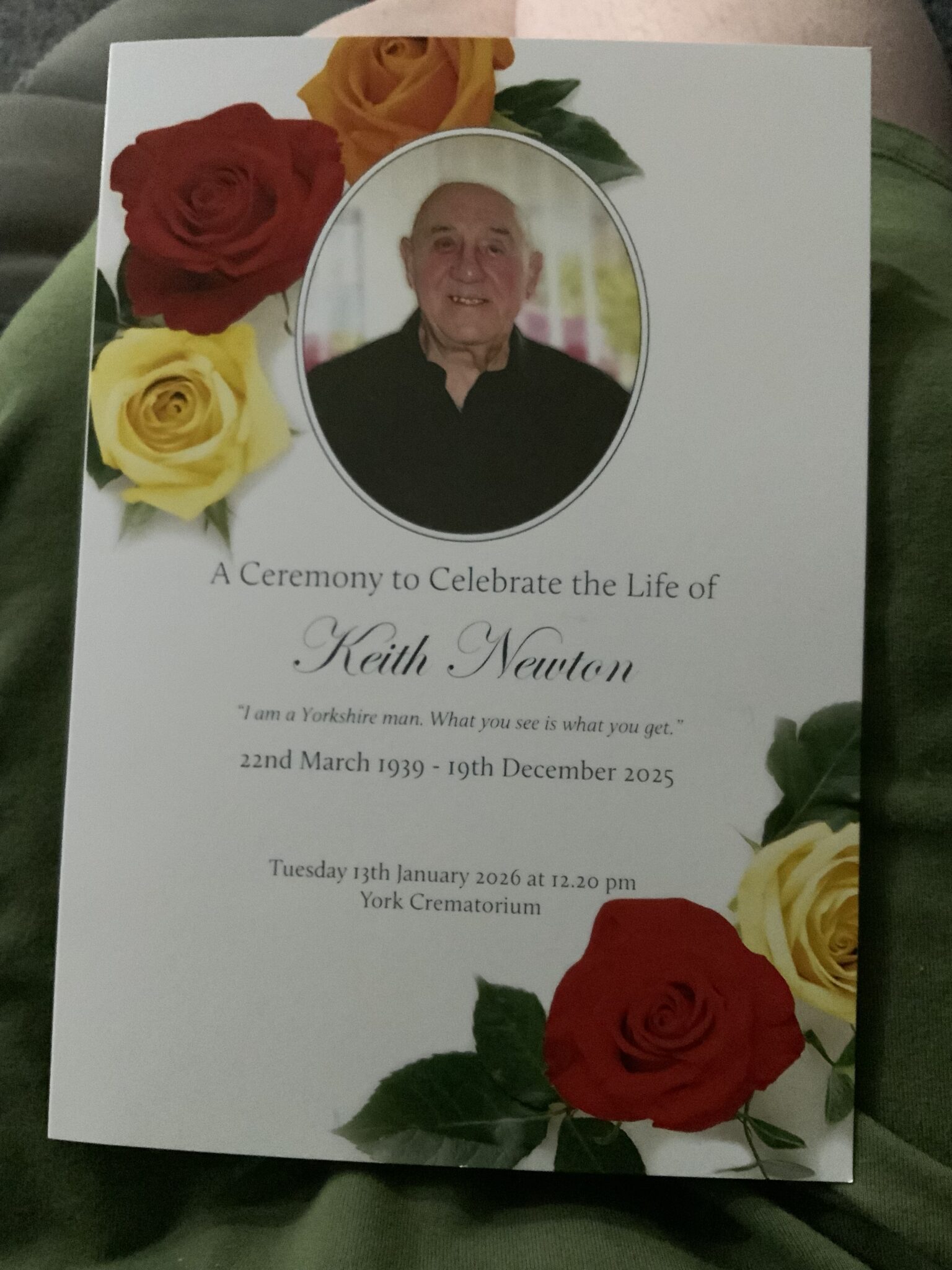Keith newton - Yorkshire Air Ambulance